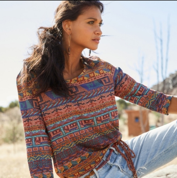 Peruvian Connection | Tops | Peruvian Connection Kaffee Fassett Top ...
